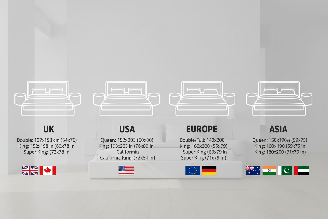 Mattress Sizes Explained (UK, US, EU & Asia) – 2026 Global Bed Size Gu ...